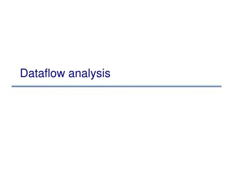 ppt dataflow analysis in program computing powerpoint presentation