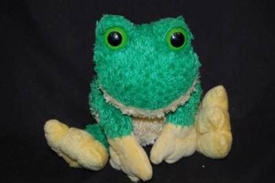 Green Frog Big Eyes Yellow Floppy Dan Dee Plush 12 Toy Lovey Ebay
