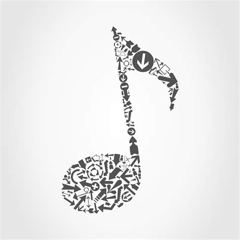 Premium Vector Arrow The Note