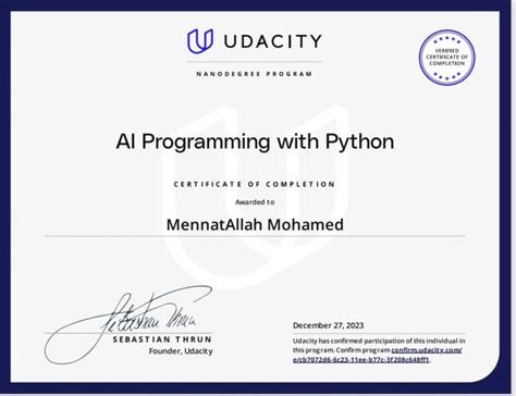 Finished The Ai Programming With Python Nanodegree Menna Mohamed