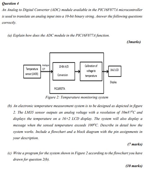 Solved Question An Analog To Digital Converter ADC Chegg