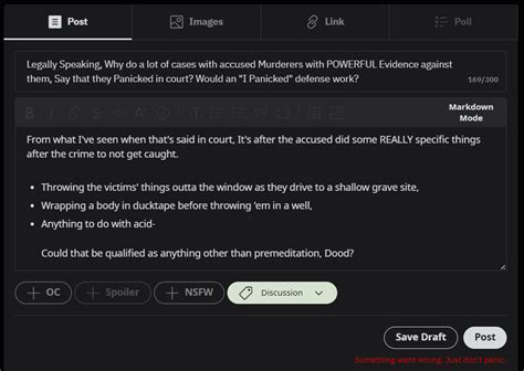 The Something Went Wrong Dont Panic Bug Got Me Banned From One Of My Favorite Topics Turned