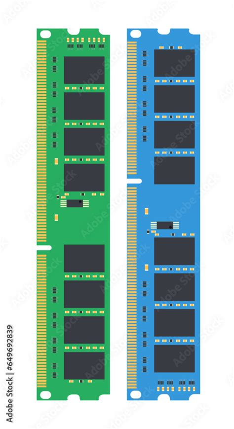 ram or random access memory image computer memory icon vector