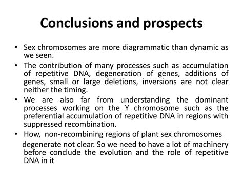 The Role Of Repititive Dna In Structure And Evolution Of Sex Chromosome