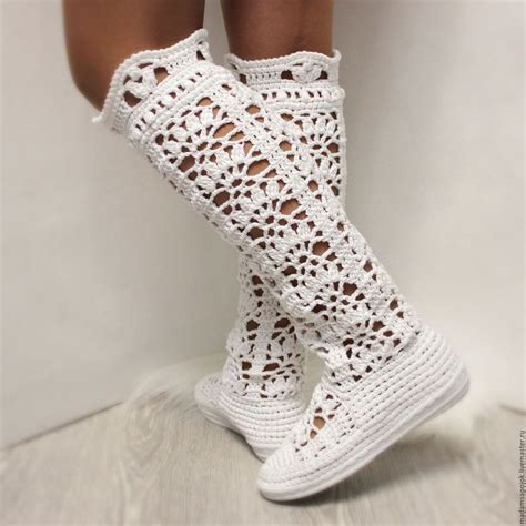 Сапоги вязаные Первая любовь в интернет магазине на Ярмарке Мастеров Муром доставка по