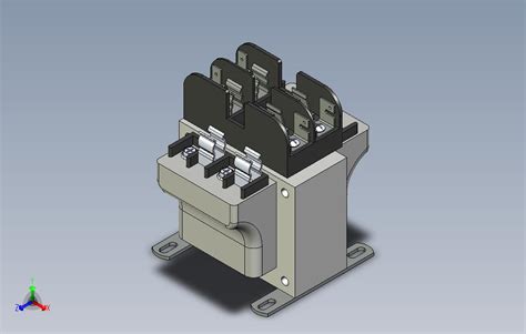 变压器结构设计 Step 模型图纸免费下载 懒石网