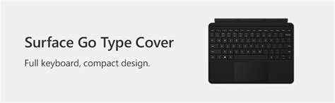 Microsoft Surface Go Type Cover Backlit Keyboard With Trackpad