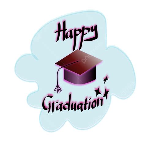 Happy Graduation Glow Sticker Vector Glow Graduation Illustration Of Graduation Png And