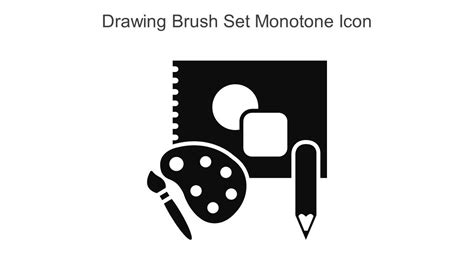 Drawing Brush Set Monotone Icon In Powerpoint Pptx Png And Editable Eps