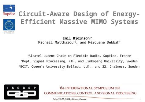 Pptx Circuit Aware Design Of Energy Efficient Massive Mimo Systems Dokumentips