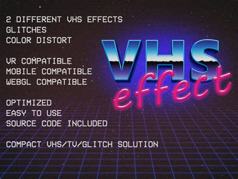 One Click Vhs Effect 카메라 효과 Unity Asset Store