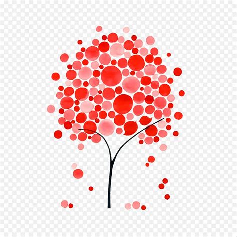 卡通手绘创意红色系树叶png图片素材下载图片编号7696123 Png素材网