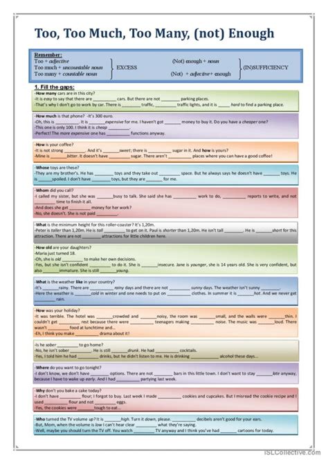 not too much information