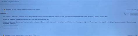 Solved Question Completion Statusquestion 11 ﻿of 204
