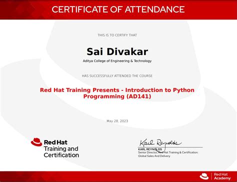 sai divakar navara on linkedin redhat technicalhub python