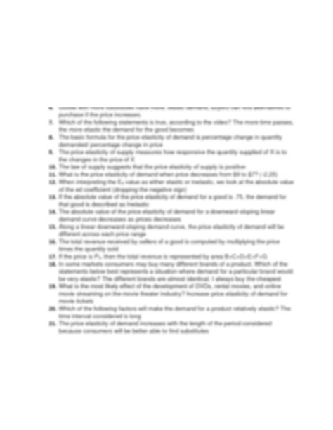 SOLUTION Econ 2302 Connect Elasticity Video Part 1 Studypool