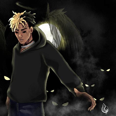 Xxxtentacion As An Anime Character Angel Of Darkness R Xxxtentacion