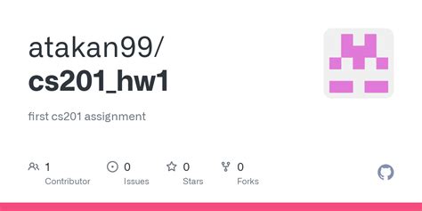 GitHub Atakan Cs Hw First Cs Assignment