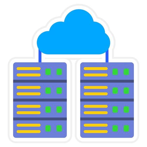 premium vector data center icon