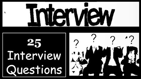 25 Common Interview Questions Interview Preparation Youtube