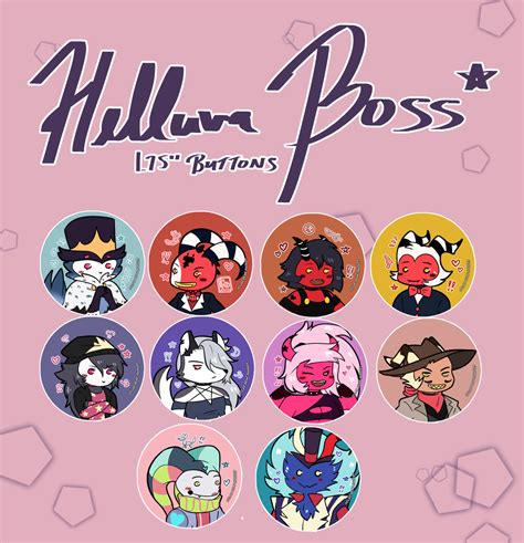 Helluva Boss Chibi Buttons · Polar Bear Market · Online Store Powered