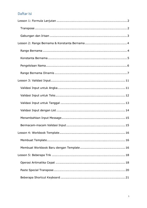 Materi Training Excel Lanjutan Joserpong Page 2 Flip Pdf Online