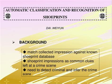 Ppt Automatic Classification And Recognition Of Shoeprints Powerpoint Presentation Id 4372226