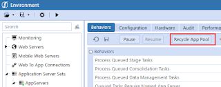 How To Recycle App Pool In OneStream Windows Application