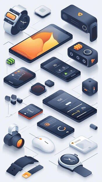 Mobile Ui Elements Premium Ai Generated Image