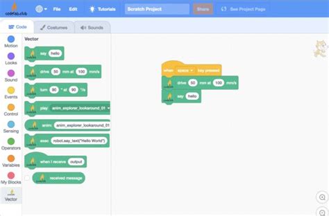 Code Vector Utilizing Scratch 3 Via Codelab Adapter • Thedroidyouarelookingfor