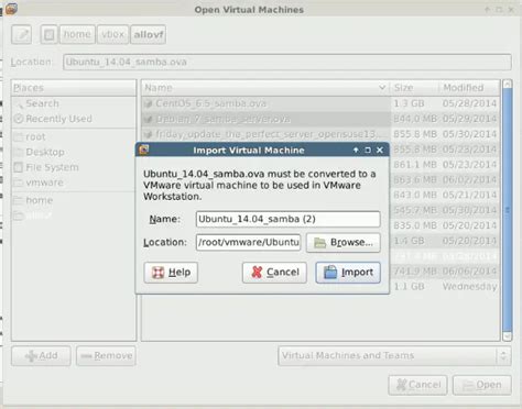 How To Import Howtoforge Ovf And Ova Virtual Machine Images In Vmware And Virtualbox