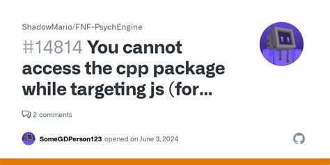 You Cannot Access The Cpp Package While Targeting Js For Cpp