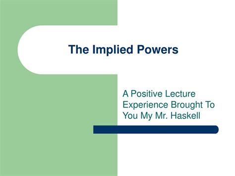 PPT The Implied Powers PowerPoint Presentation Free Download ID