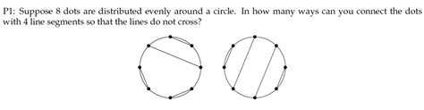 Solved Suppose 8 Dots Are Distributed Evenly Around A