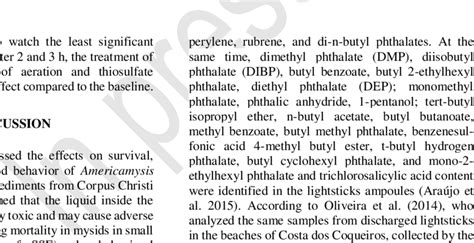 Toxicity Identification And Evaluation Phase 1 Represents The Stock Download Scientific Diagram