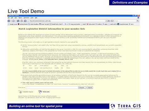 Ppt Building An Online Tool For Spatial Joins Using Open Source