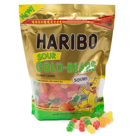Haribo Gold Bears Sour Gummy Bears Candy 16lb Bag Candy Store