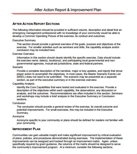 Ics After Action Report Template