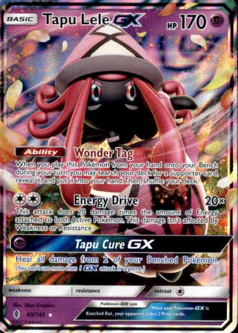 Pokemon Sun Moon Guardians Rising Single Card Ultra Rare Tapu Lele Gx