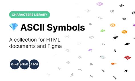 Html Symbols Emoji And Ascii Characters Free Figma Template For