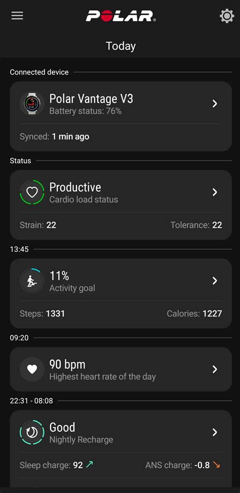Polar Flow App Version 6 31 0 For Android Polar Loop Compatibility