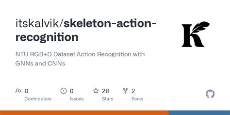 GitHub Itskalvik Skeleton Action Recognition NTU RGB D Dataset Action Recognition With GNNs
