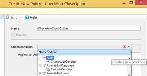 How To Check Auto Close Option Of Databases Using Policy Based Management Database Tutorials