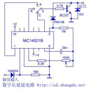 Digital Long Delay Circuit Remote Control Circuit Circuit Diagram SeekIC Com