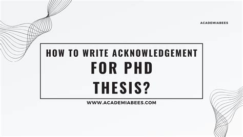 Best Acknowledgement For Dissertation 10 Samples And Guide