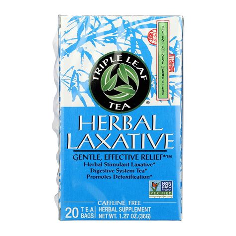 Triple Leaf Tea Herbal Laxative Tea 20 Ea