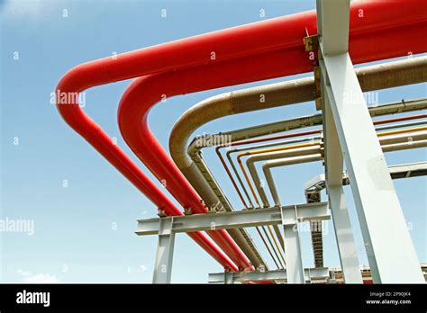 Pipeline Of Oil Fields Stock Photo Alamy