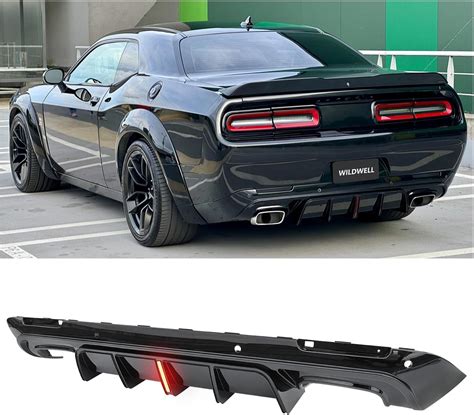 Wildwell Rear Bumper Diffuser With Led Light For 2015 2024