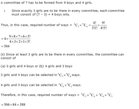 Ncert Solutions For Class 11 Maths Chapter 7 Permutation And Combinations Miscellaneous Exercise