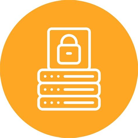 Premium Vector Database Lock Vector Icon Illustration Of Web Hosting Iconset